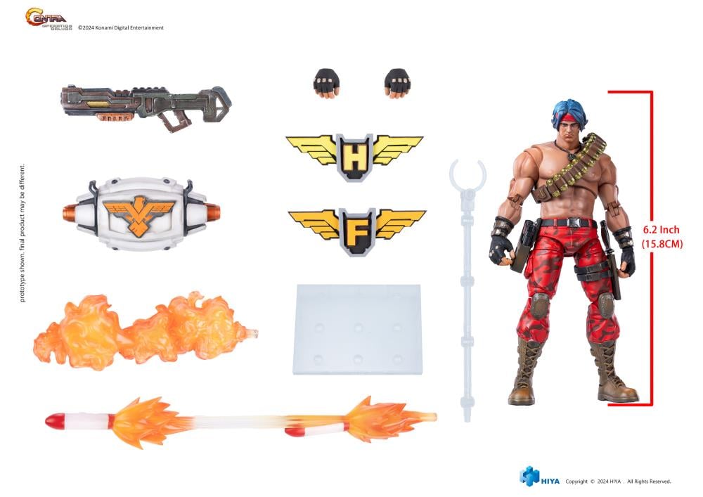 Hiya Toys Contra: Operation Galuga Bill Rizer & Lance Bean 1/12 Scale ...
