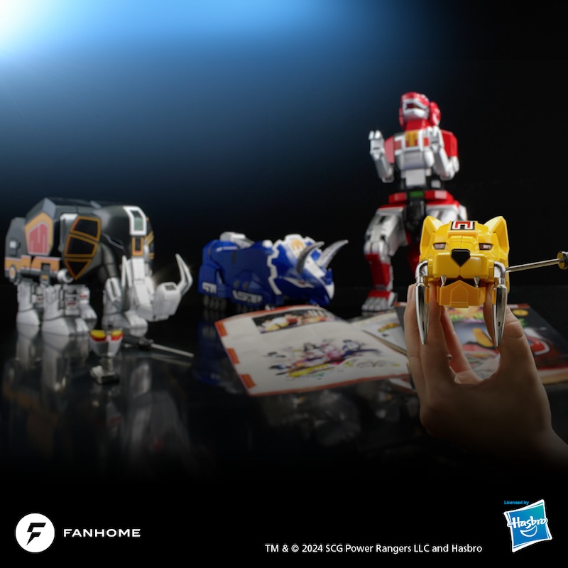 FanHome Announces Power Rangers Megazord Build-Up Model