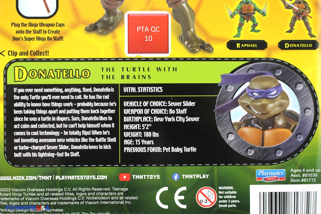 Playmates Toys Teenage Mutant Ninja Turtles (2003) Classic Figure 4 ...