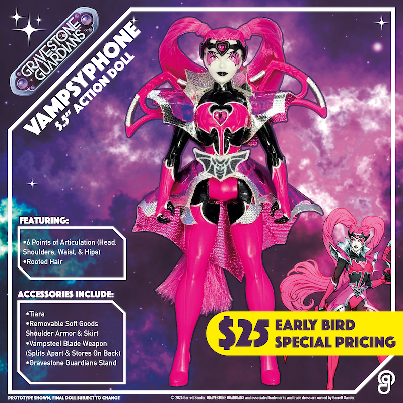 Gravestone Guardians Vampsyphone Action Doll Pre-Orders