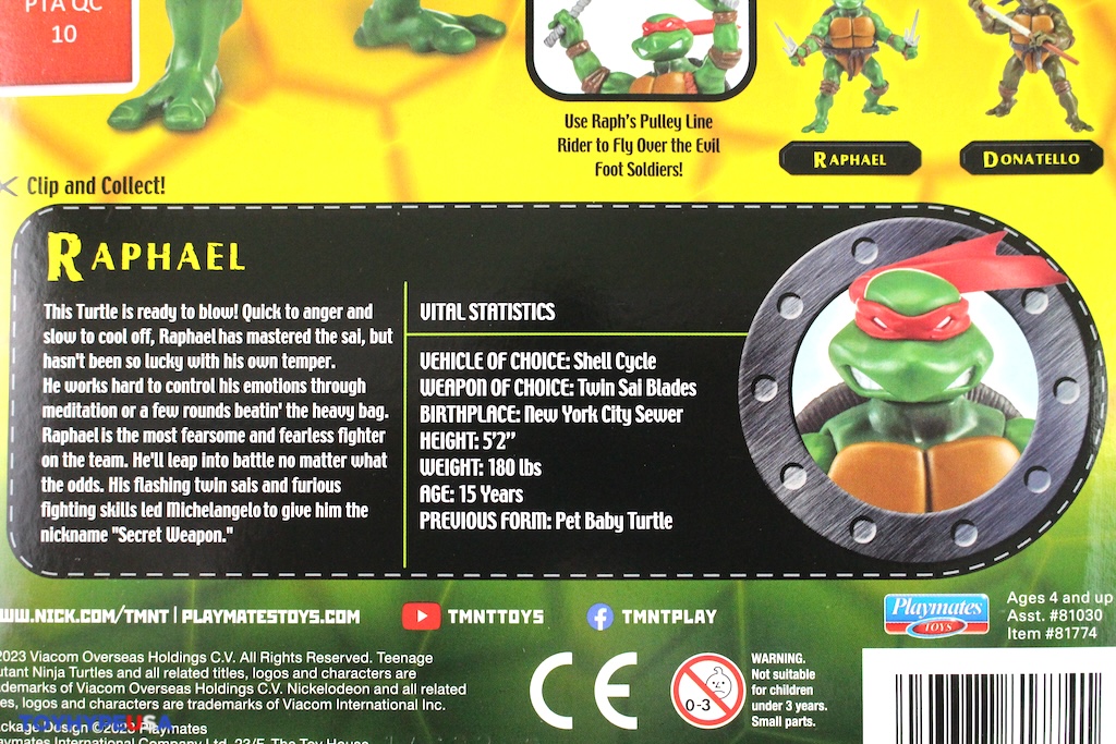 Playmates Toys Teenage Mutant Ninja Turtles (2003) Classic Figure 4 ...