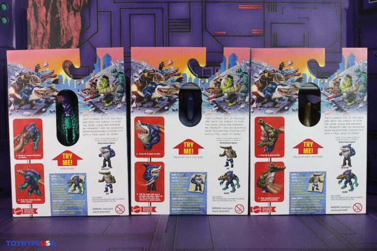 Mattel Street Sharks 30th Anniversary Ripster, Slash & Jab Figures Review