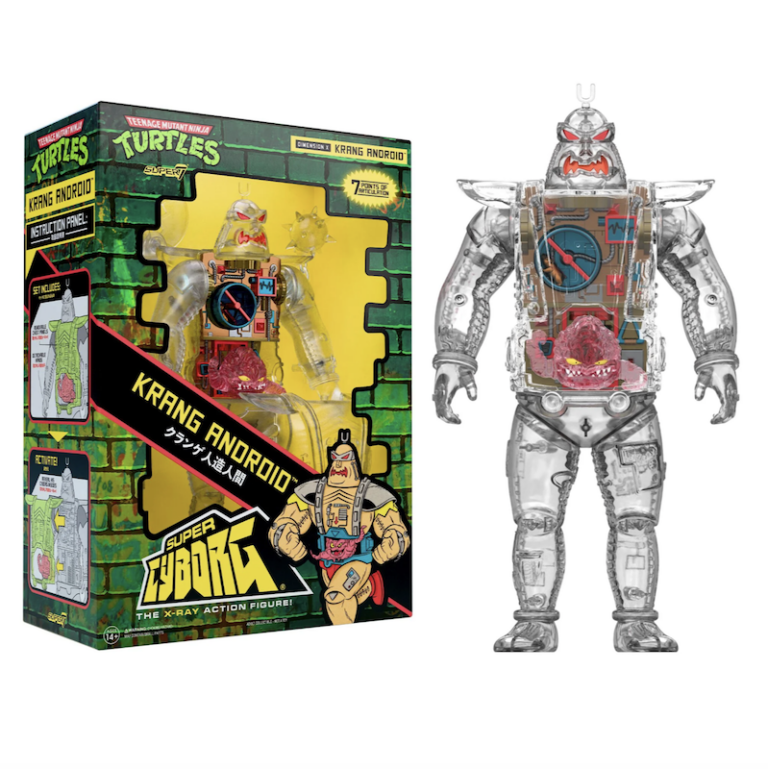 Super7 Teenage Mutant Ninja Turtles Super Cyborg Krang Android (Clear ...
