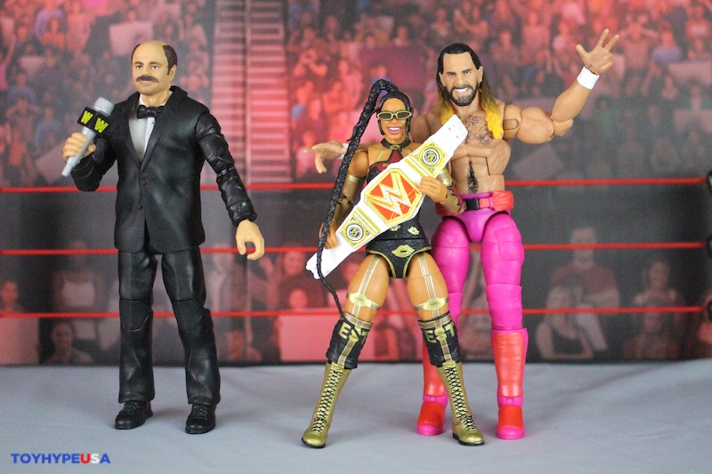 Mattel WWE Elite Collection WrestleMania Hulk Hogan & Bianca Belair (Howard Finkel BAF) Figures ...