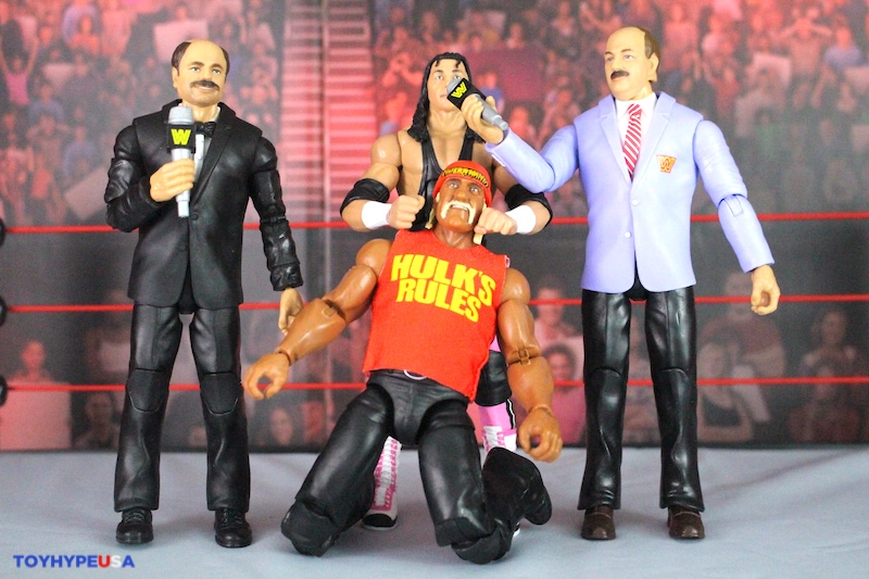 Mattel WWE Elite Collection WrestleMania Hulk Hogan & Bianca Belair (Howard Finkel BAF) Figures ...
