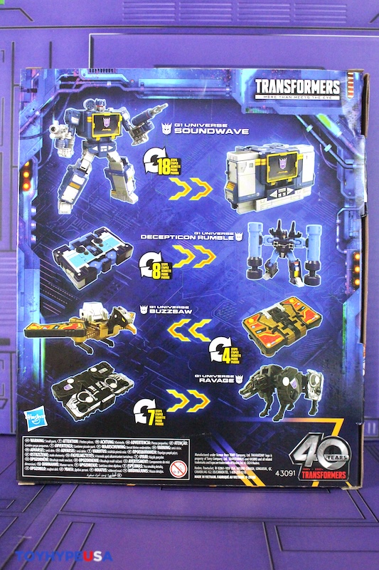 Hasbro Transformers: Legacy United Leader G1 Universe Soundwave Figure ...