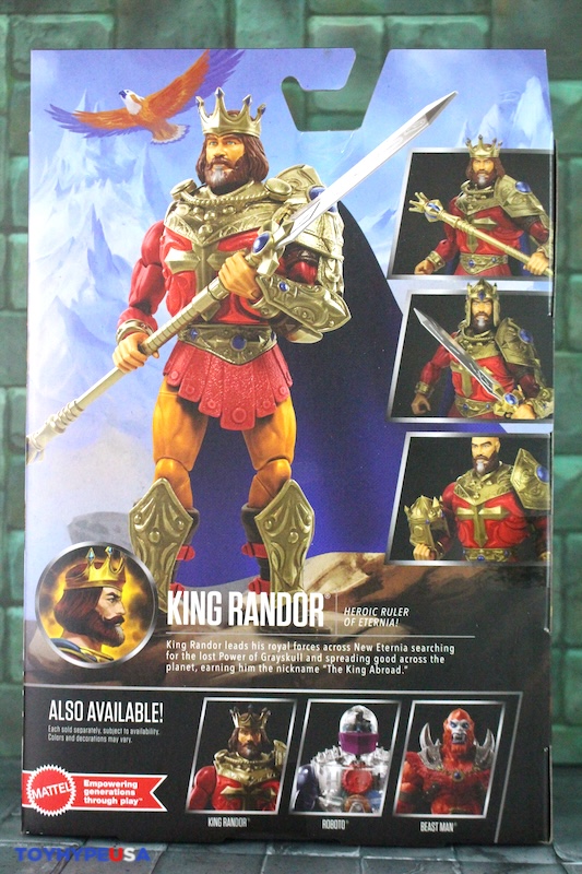 Mattel Masters of the Universe Masterverse New Eternia King Randor ...