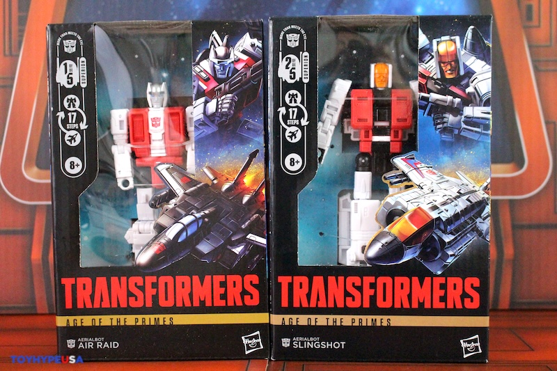 Hasbro Transformers: Age of the Primes Aerialbot Air Raid & Slingshot ...