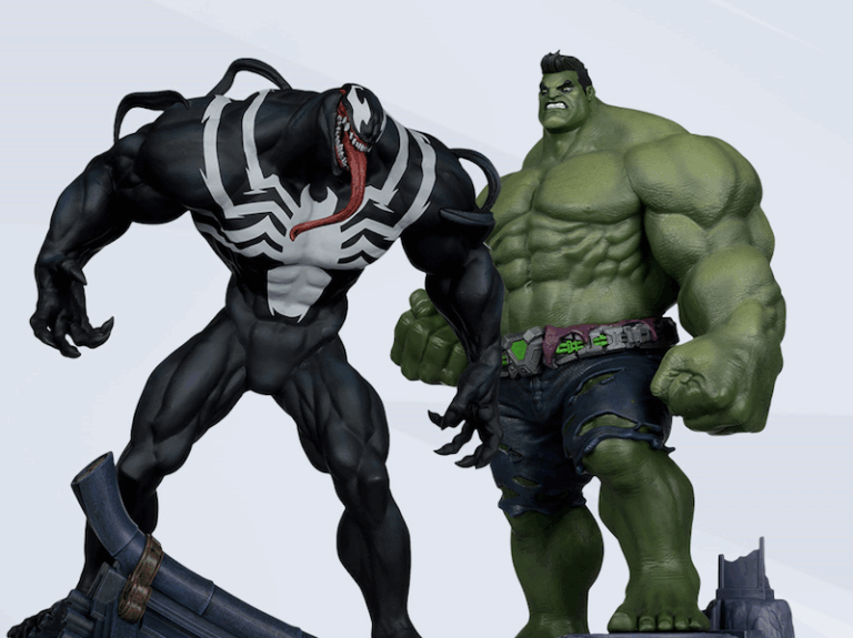 McFarlane Toys Marvel Rivals Incredible Hulk & Venom 1/16th Scale ...