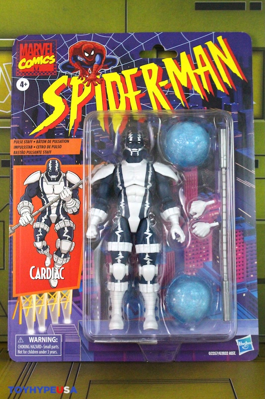 Hasbro Marvel Legends Spider-Man Series 6" Retro Carded Cardiac Figure ...