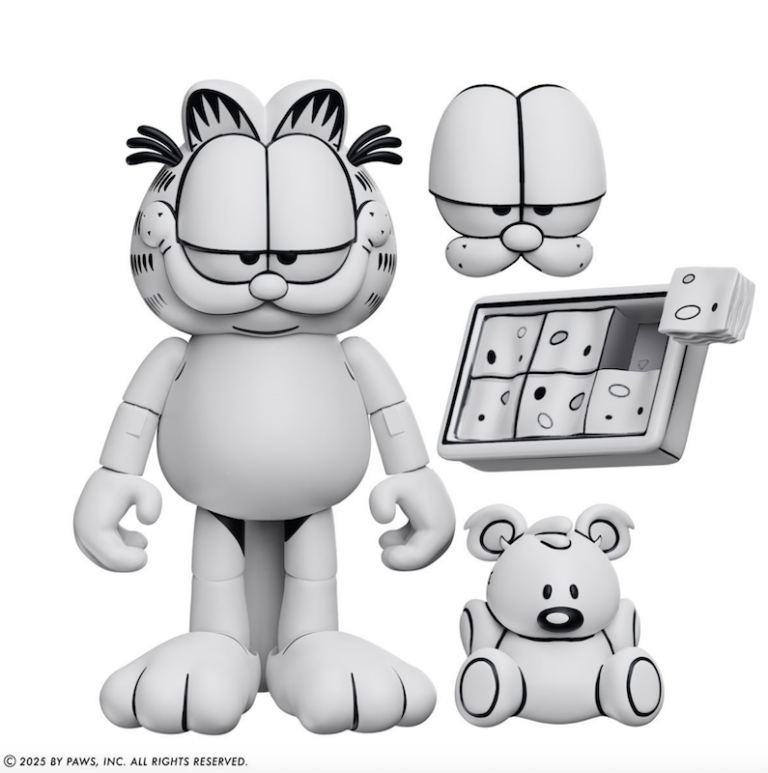 Boss Fight Studio Garfield Black and White Daily Comic Strip Figure ...