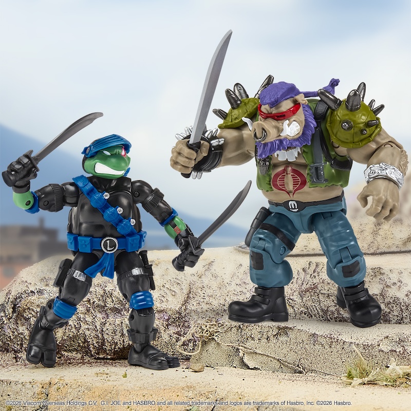 Playmates Toys Teenage Mutant Ninja Turtles x G.I. Joe Figures ...