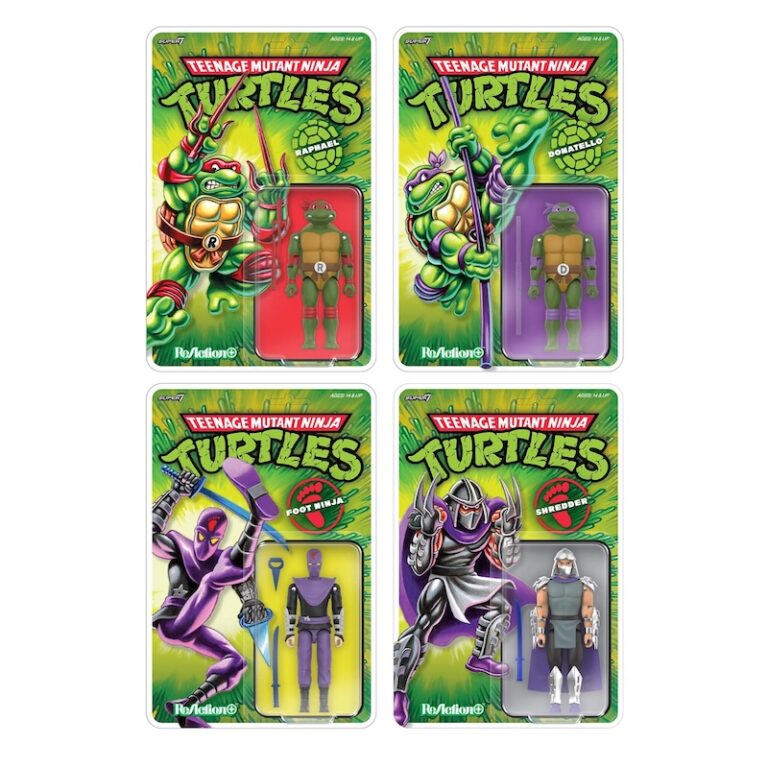 Super7 Teenage Mutant Ninja Turtles ReAction+ Wave 1 Figures Available ...
